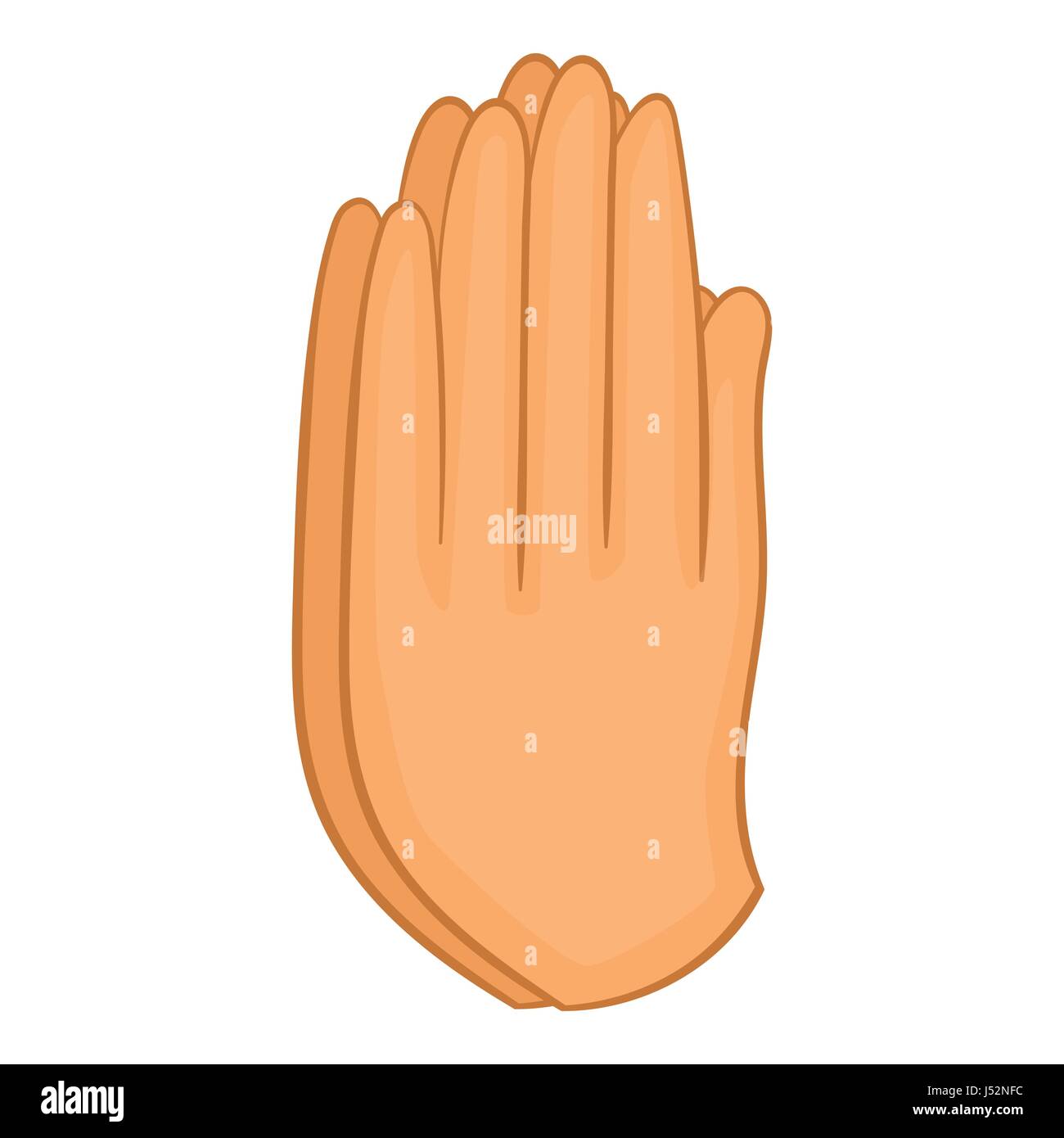Pray icon. Cartoon illustration of pray vector icon for web Stock ...