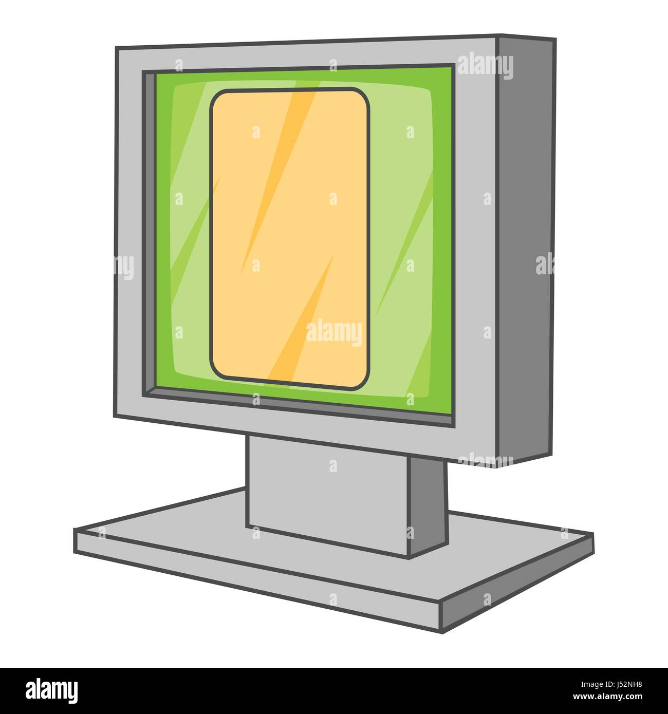Monitor icon. Cartoon illustration of monitor vector icon for web Stock ...