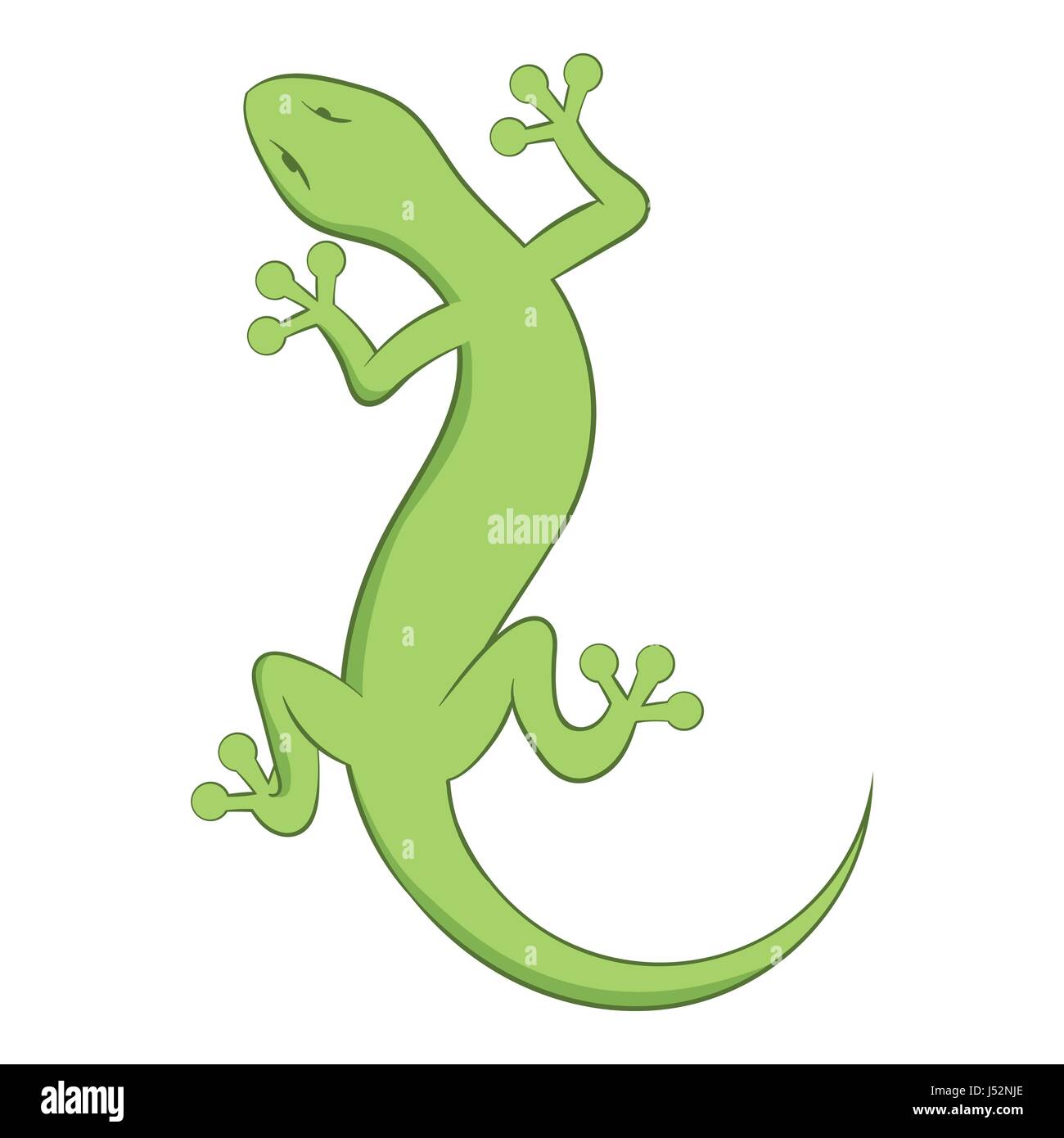 Lizard icon. Cartoon illustration of lizard vector icon for web Stock ...