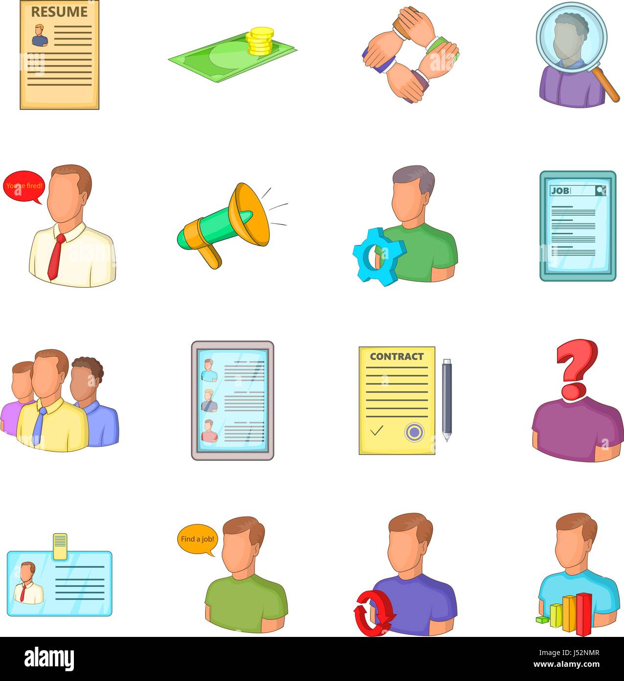 Human resources department cartoon Stock Vector Images - Alamy