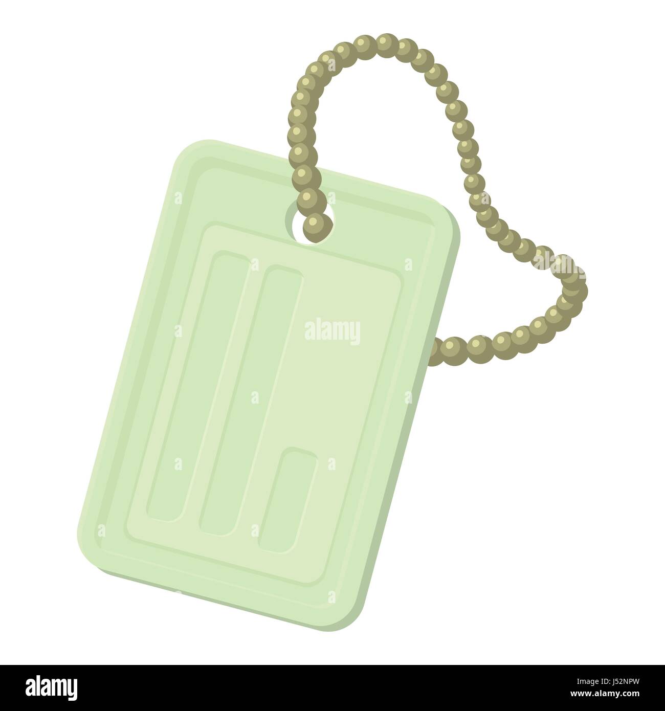 Identification army badge icon. Cartoon illustration of identification ...