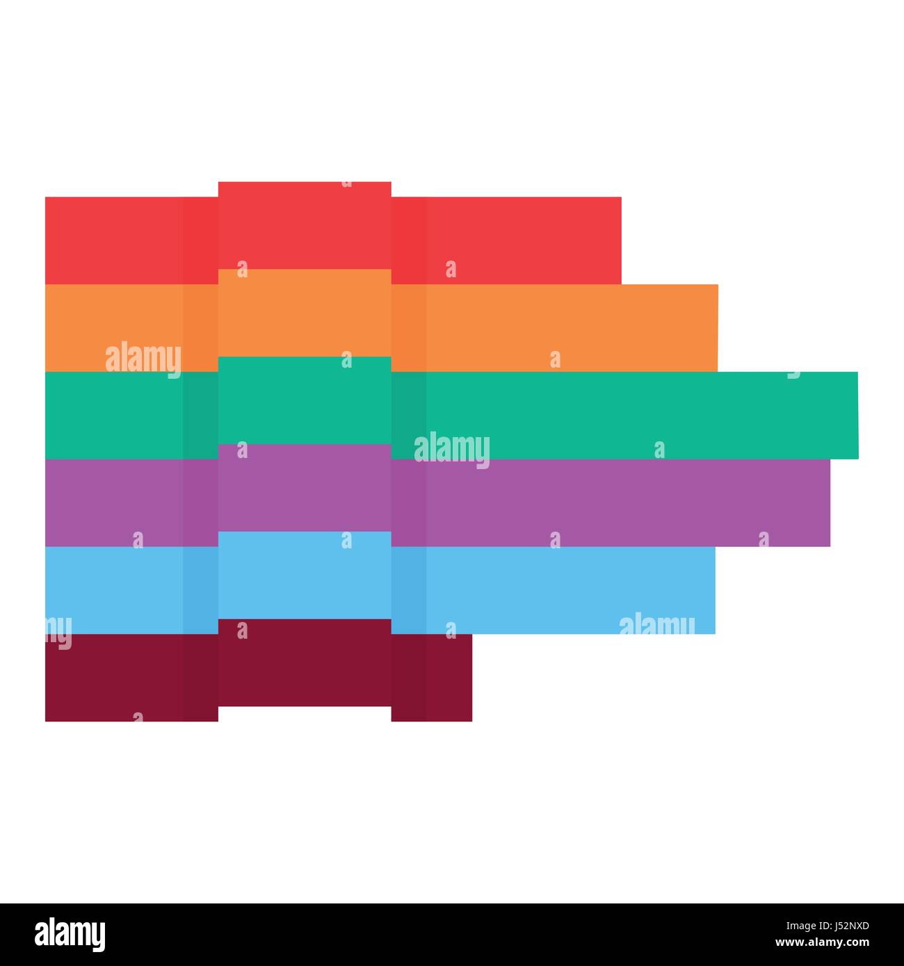 Strips icon. Flat illustration of strips vector icon for web Stock ...