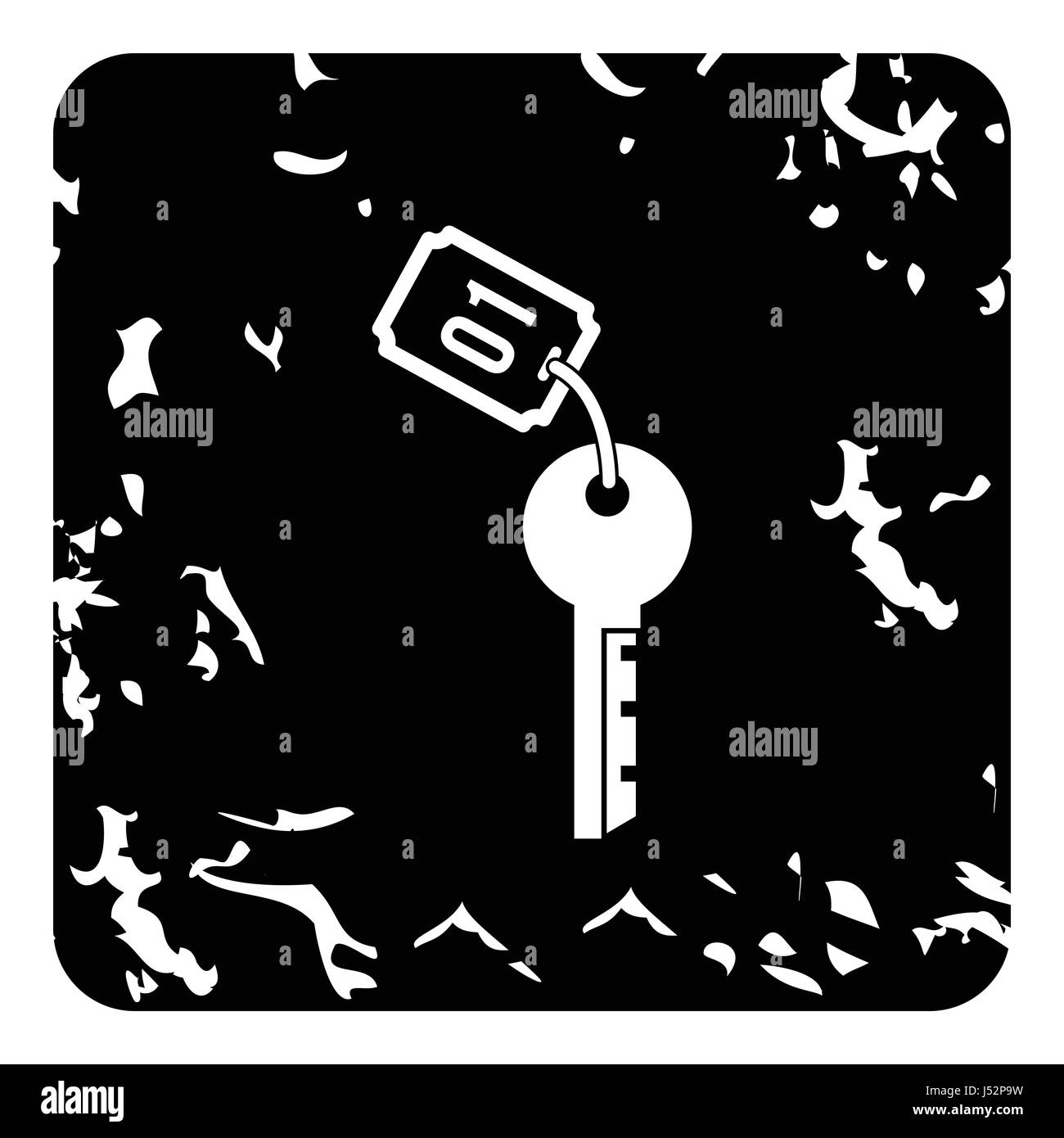 Hotel key icon. Grunge illustration of hotel key vector icon for web ...