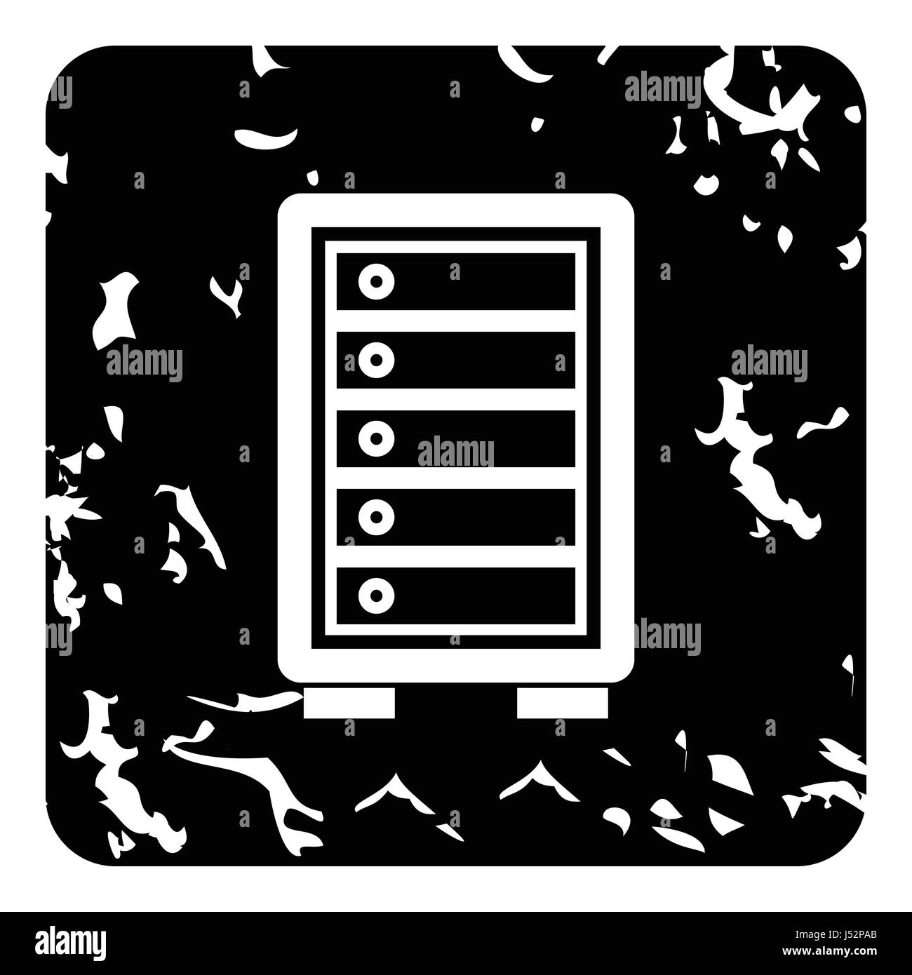 Security safe locker icon. Grunge illustration of security safe locker ... Security safe locker icon. Grunge illustration of security safe locker ...