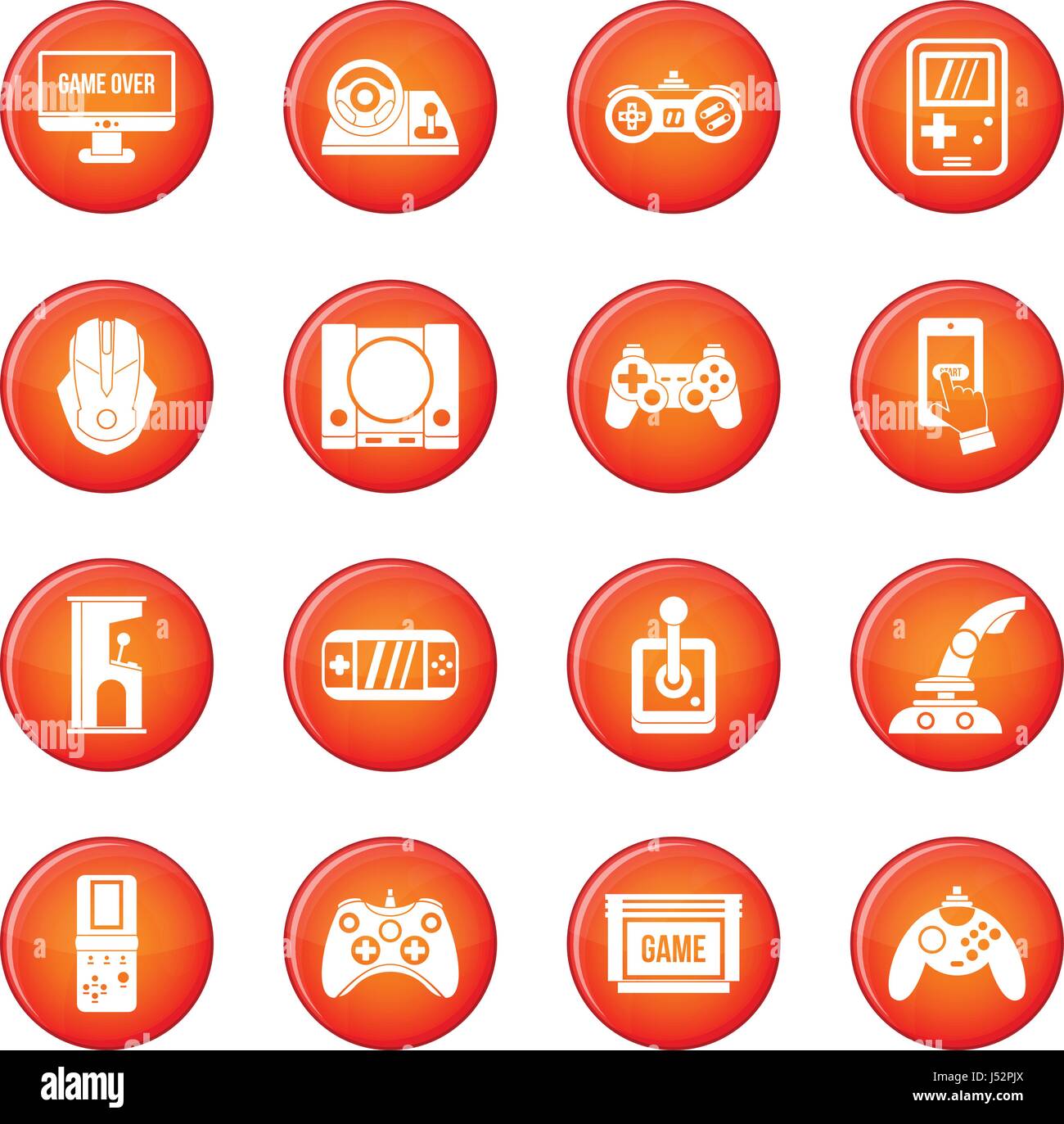 Video game icons vector set Stock Vector Image & Art - Alamy