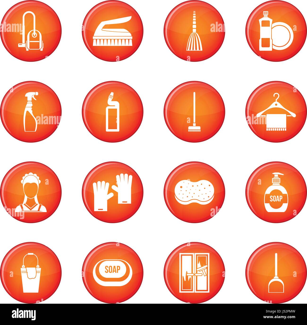 House cleaning icons vector set Stock Vector Image & Art - Alamy