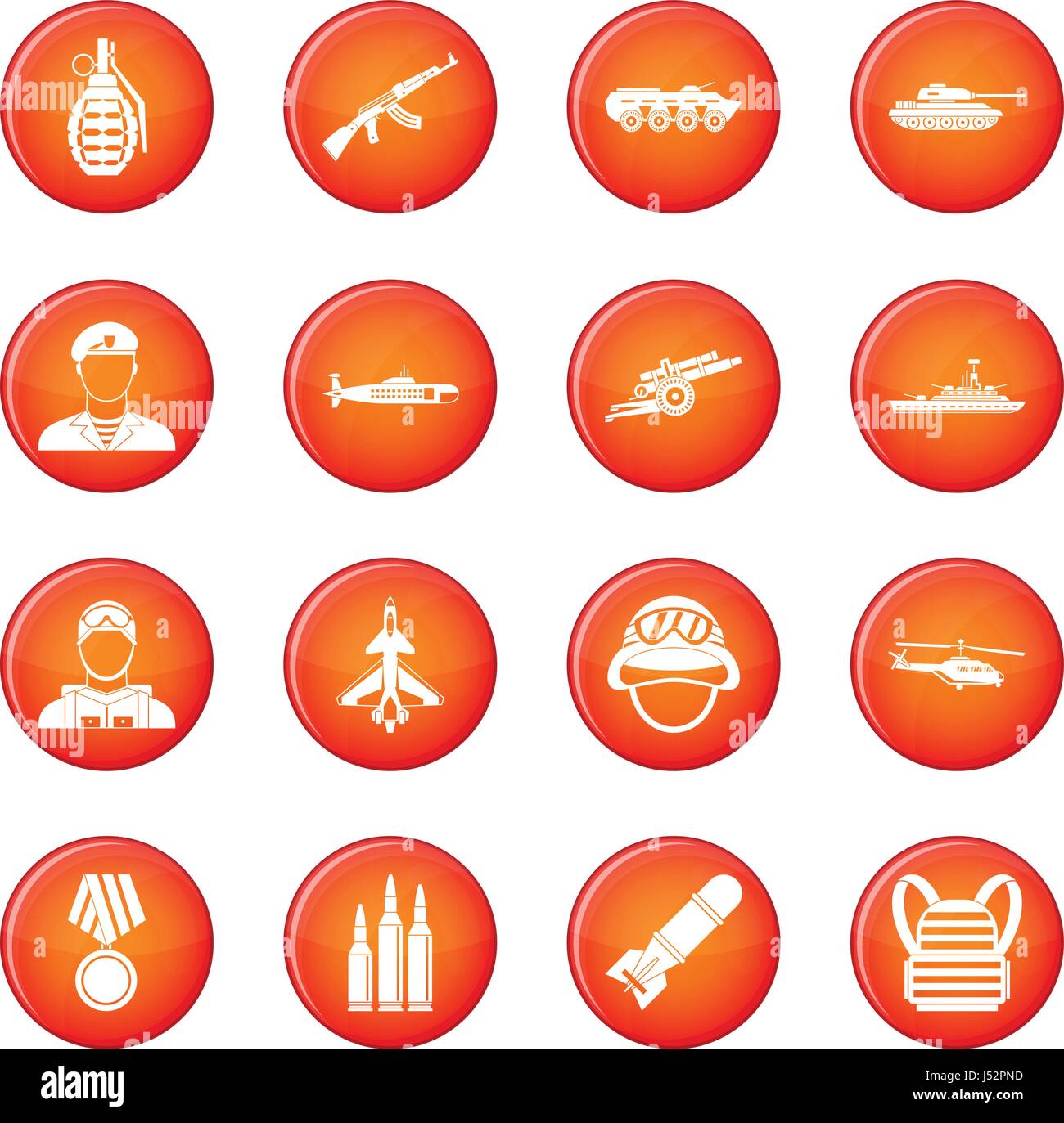 War icons vector set Stock Vector Image & Art - Alamy
