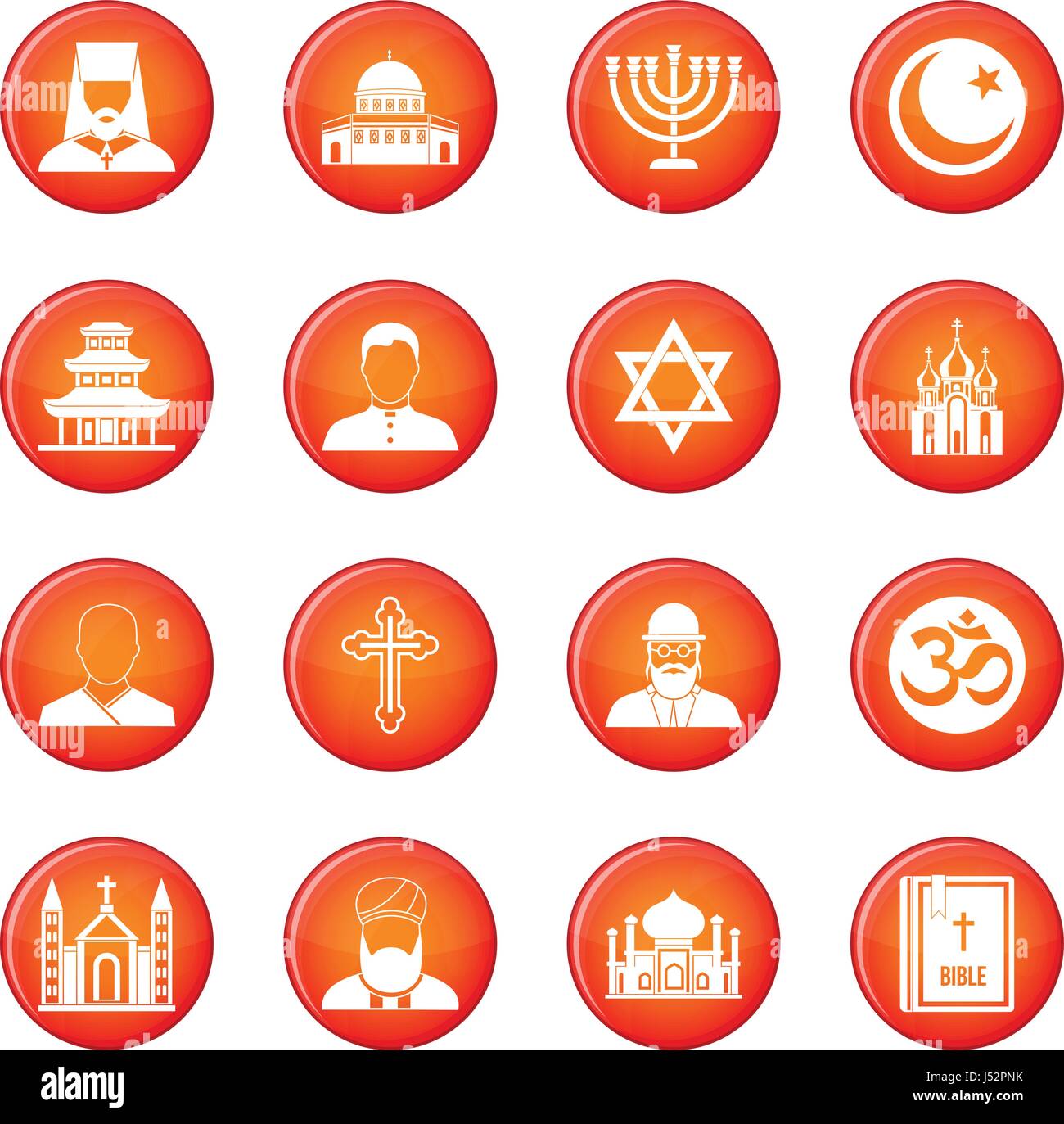 Religion icons vector set Stock Vector Image & Art - Alamy