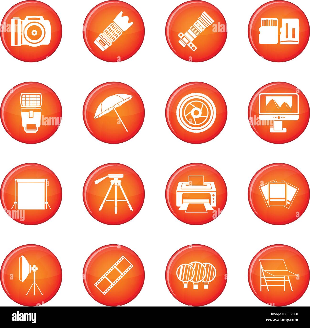 Photo studio icons vector set Stock Vector Image & Art - Alamy