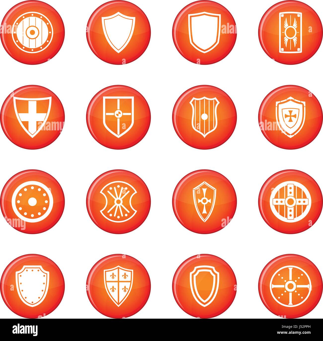 Shield icons vector set Stock Vector Image & Art - Alamy