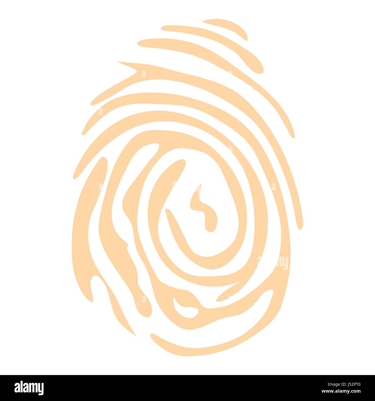 Fingerprint icon, flat style Stock Vector Image & Art - Alamy