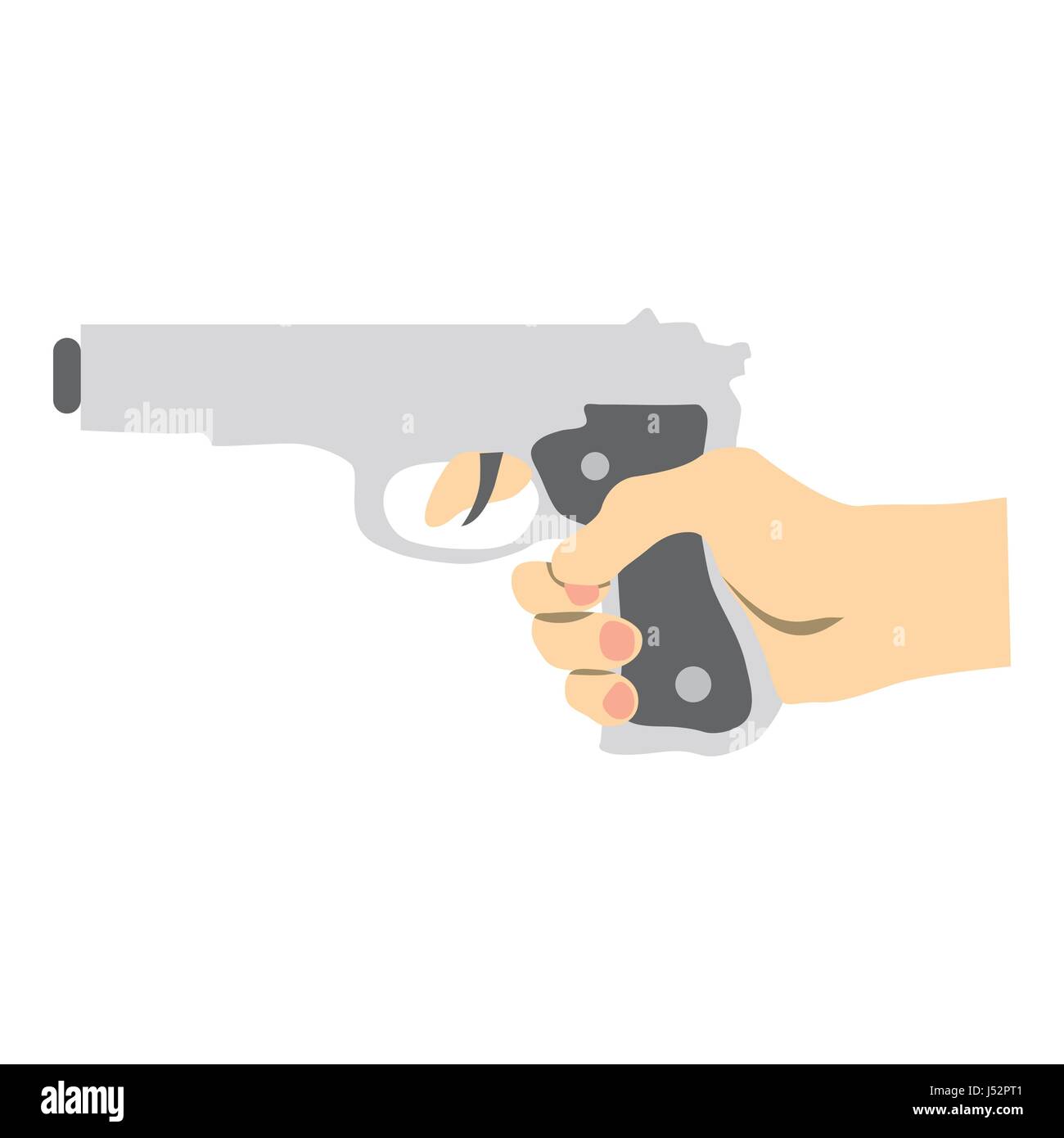 Hand With Gun Vector