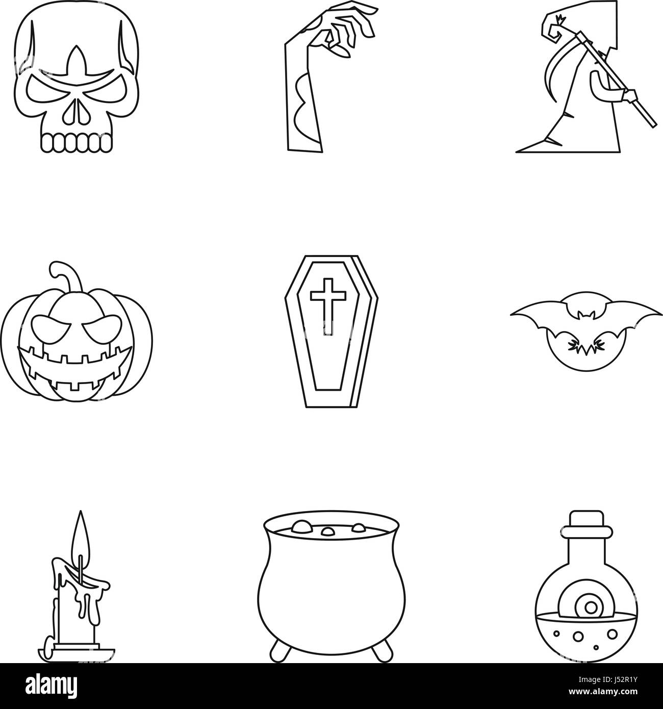 Icons of saints Stock Vector Images - Alamy