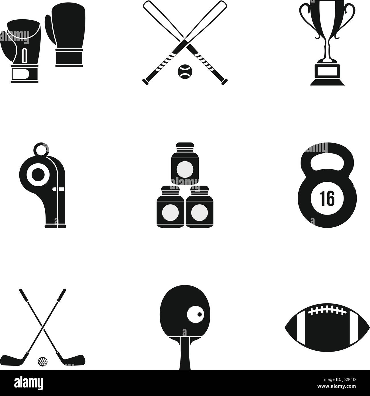 Sports stuff Stock Vector Images - Alamy