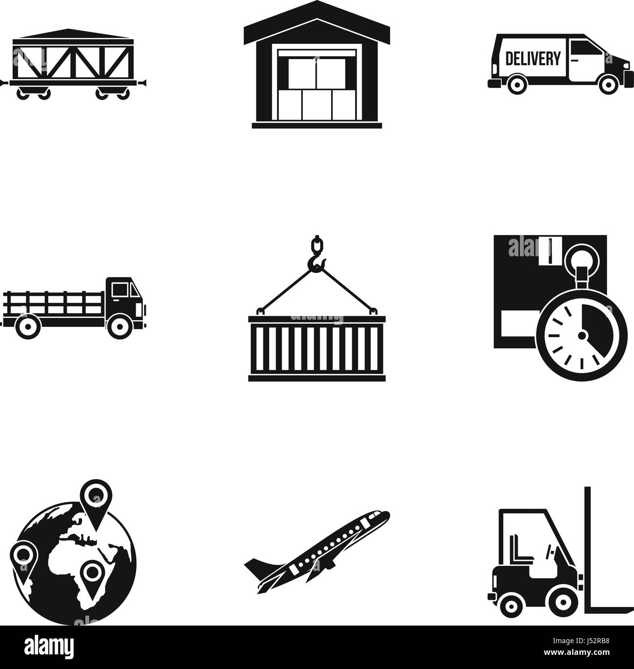 Freight wagon warehouse Stock Vector Images - Alamy