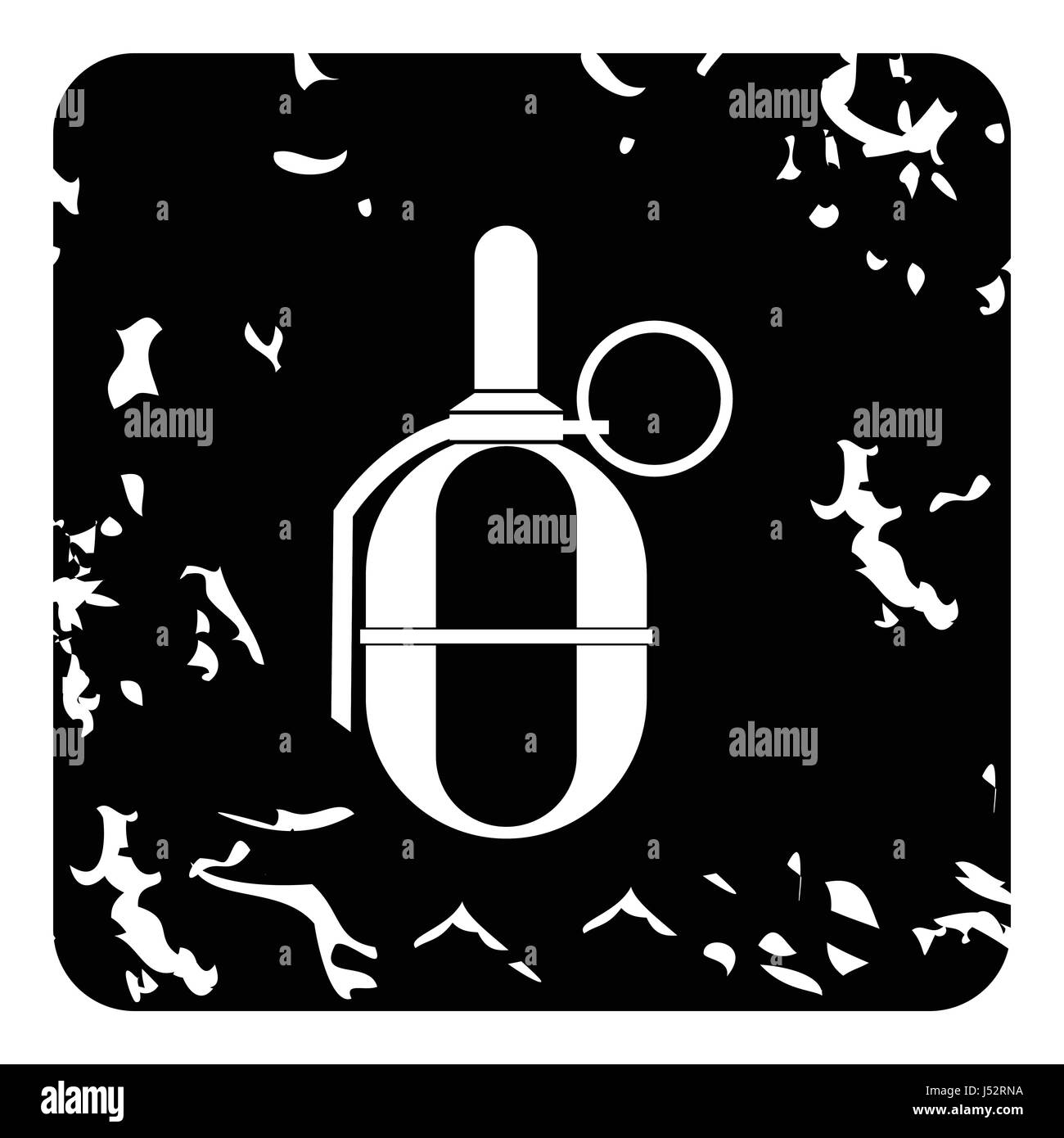 Grenade icon, grunge style Stock Vector Image & Art - Alamy