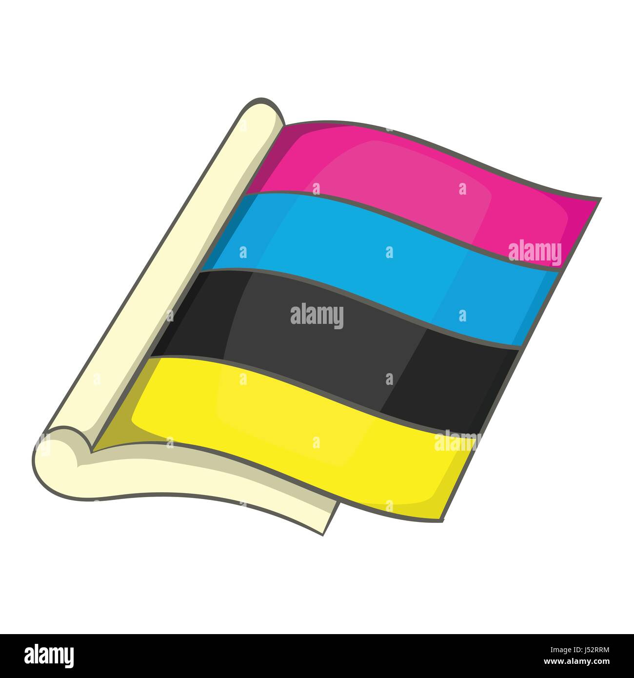 CMYK color icon, cartoon style Stock Vector Image & Art - Alamy