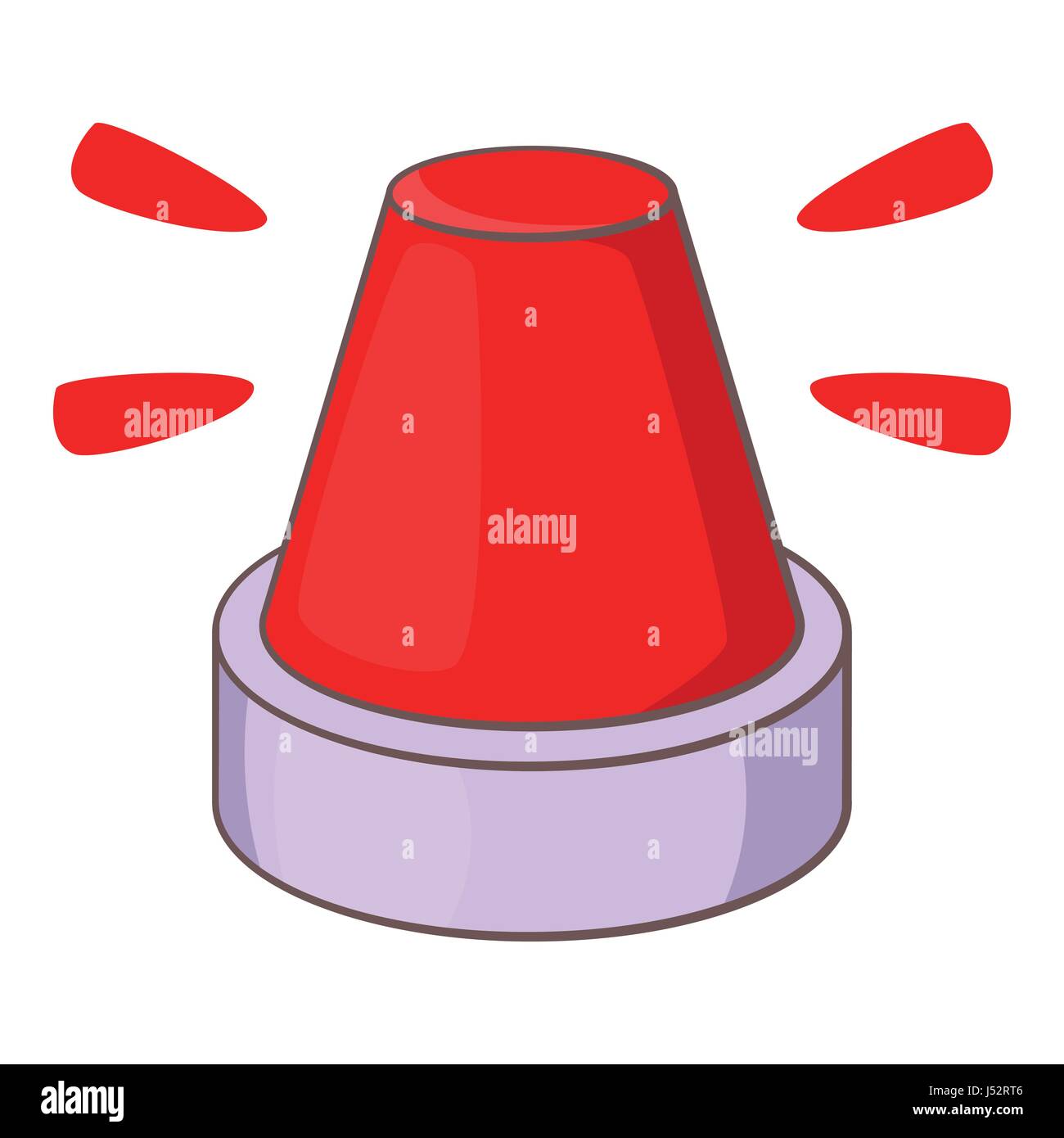 Siren icon, cartoon style Stock Vector Image & Art - Alamy