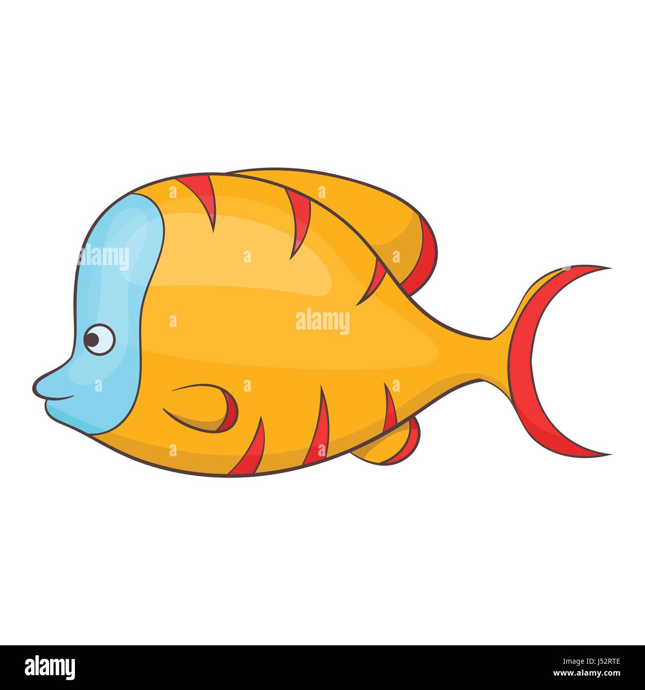 Orange fish icon, cartoon style Stock Vector Image & Art - Alamy