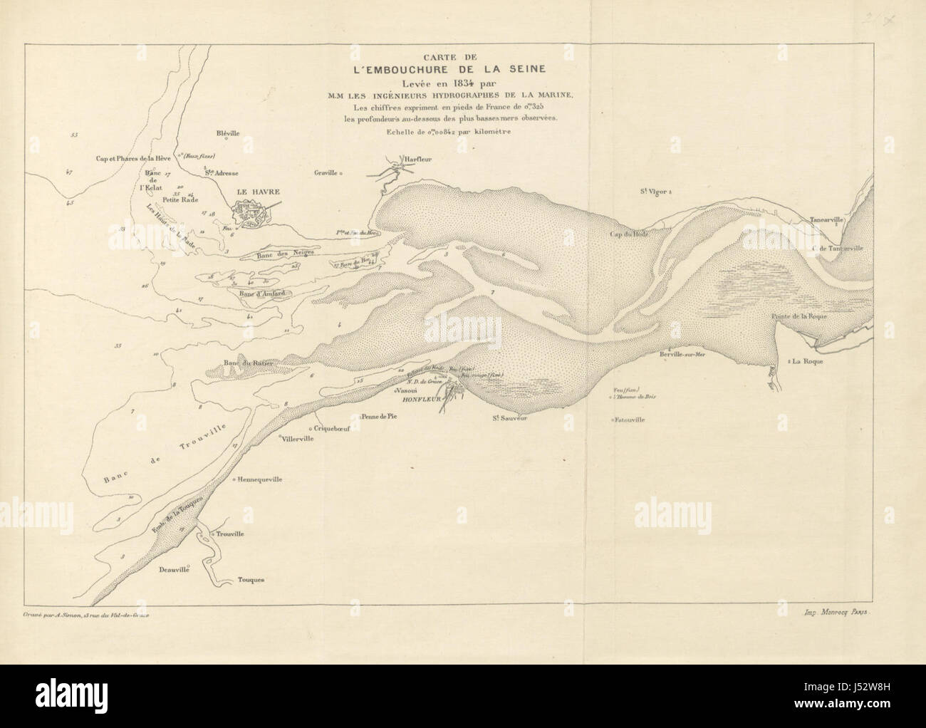 Étude sur les Rivières à Marée et sur les Estuaires. [With maps.] Stock ...