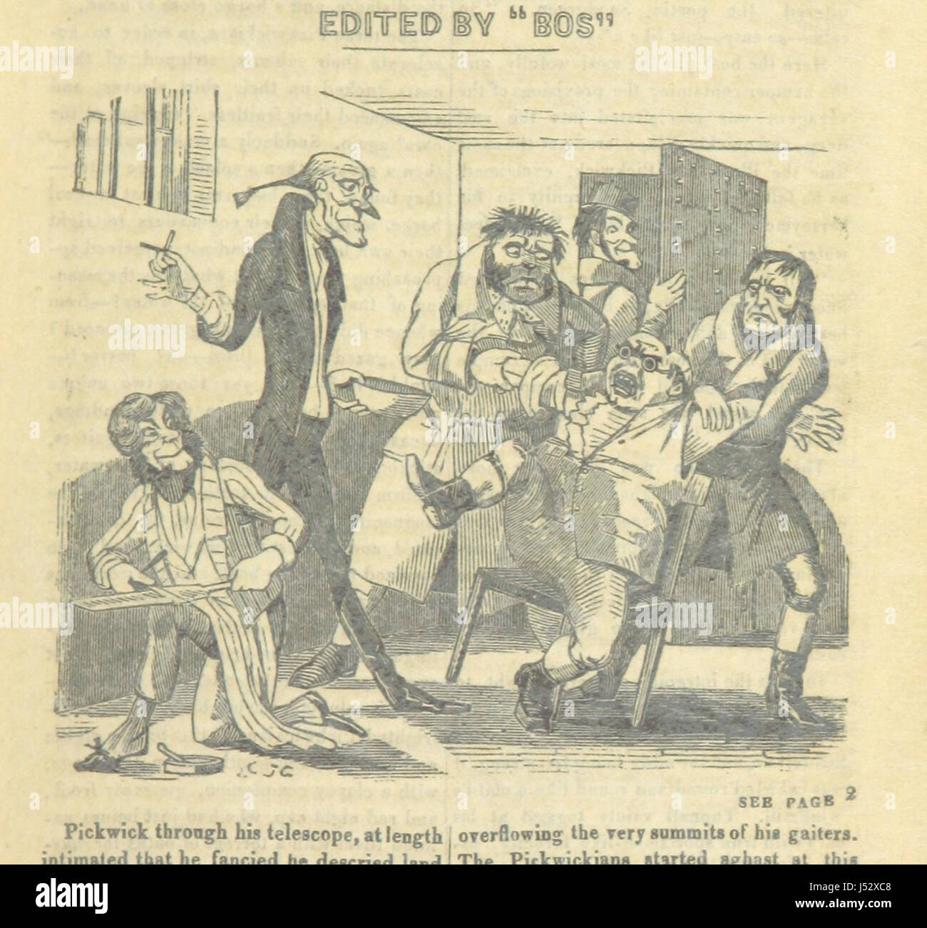 The post-humorous notes of the Pickwickian Club. Edited by “Bos ...