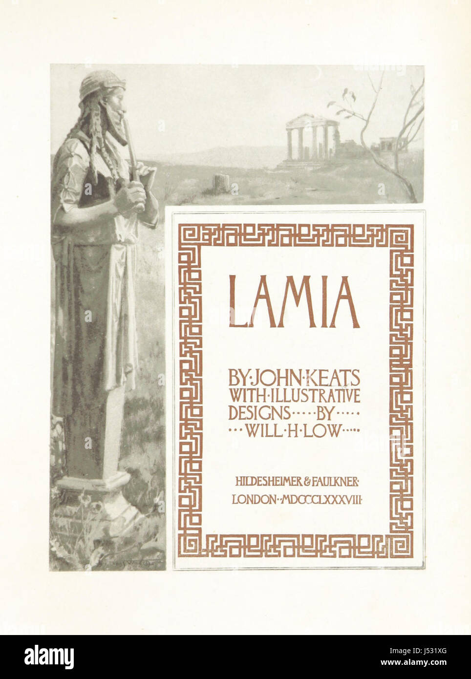 Lamia, a work featuring designs by Will H. Low, presents a detailed ...