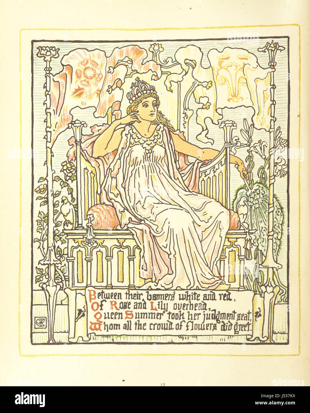 'Queen Summer; or, the Tourney of the Lily & the Rose' is a work by ...