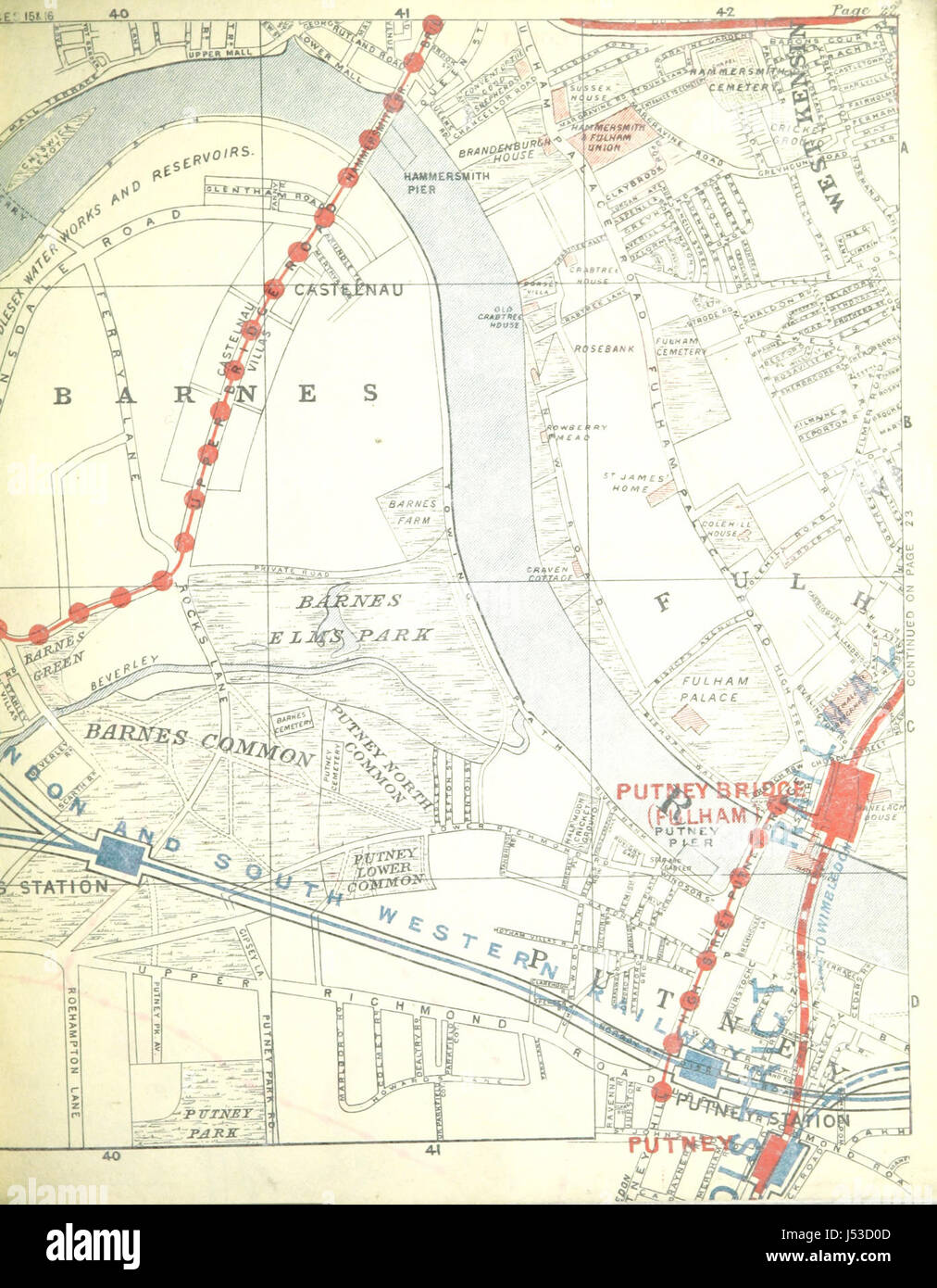 A historic image from the District Railway Guide to London, featuring ...
