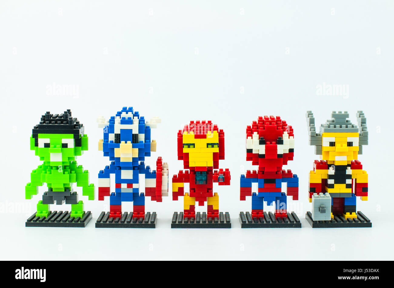 BANGKOK, THAILAND - MAY 12, 2017 : MARVEL AVENGER Characters Micro ...