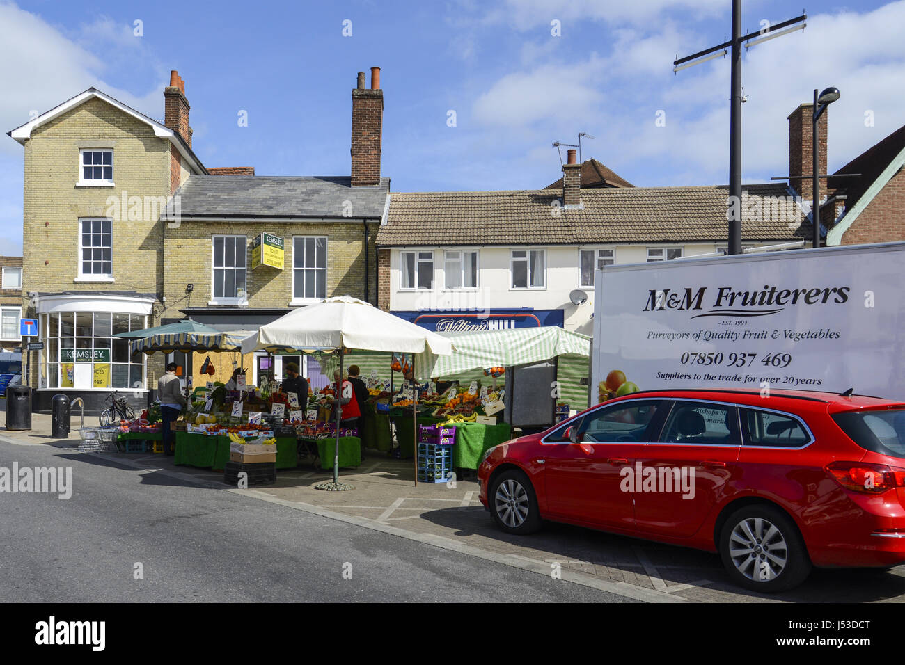 Braintree Market, Fruit & Veg Stall, Braintree, Essex Stock Photo - Alamy