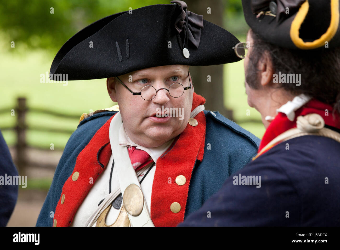 American Revolutionary War era reenactors - Virginia USA Stock Photo ...