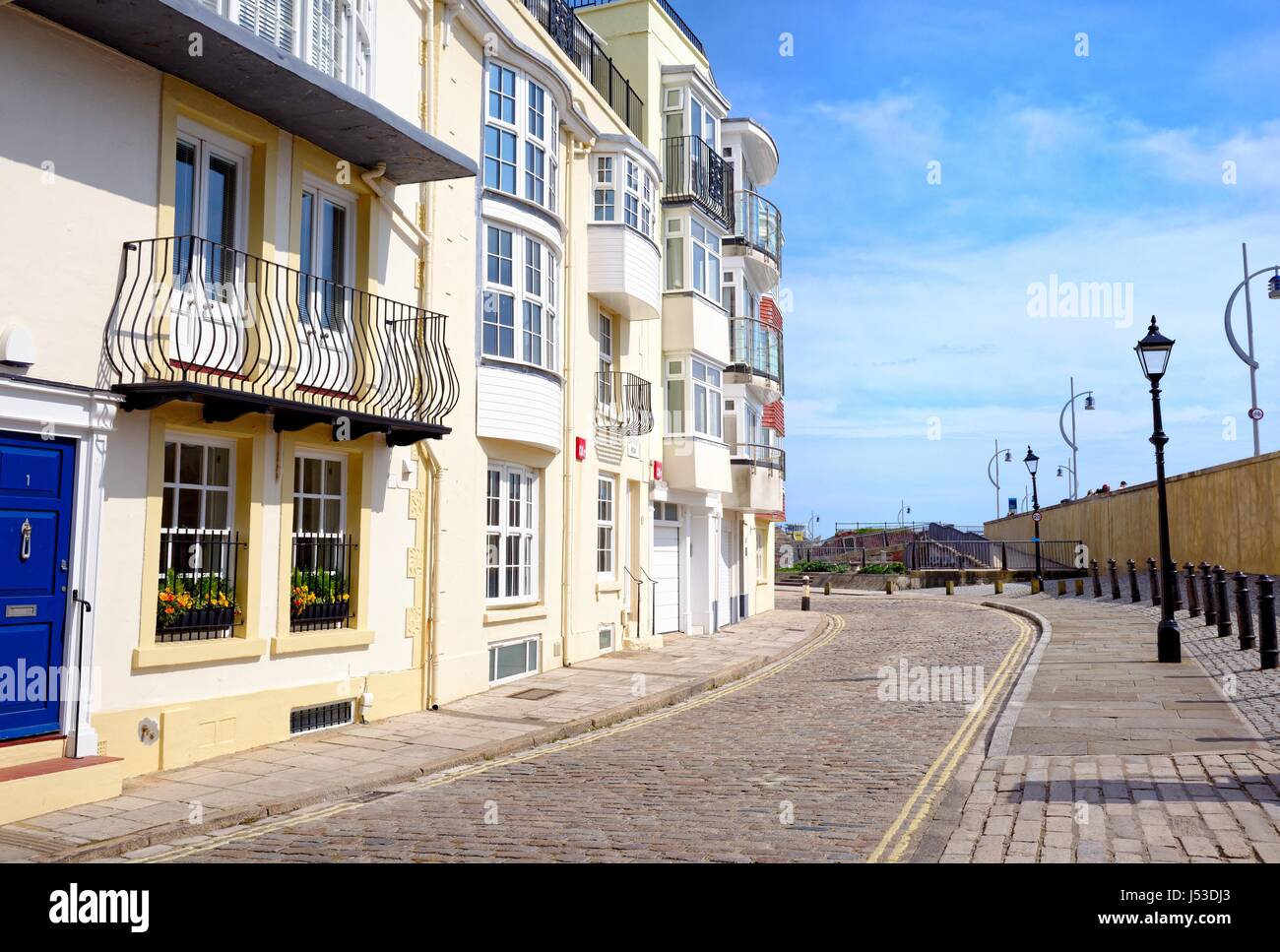 Battery Row Old Portsmouth Hampshire UK Stock Photo - Alamy