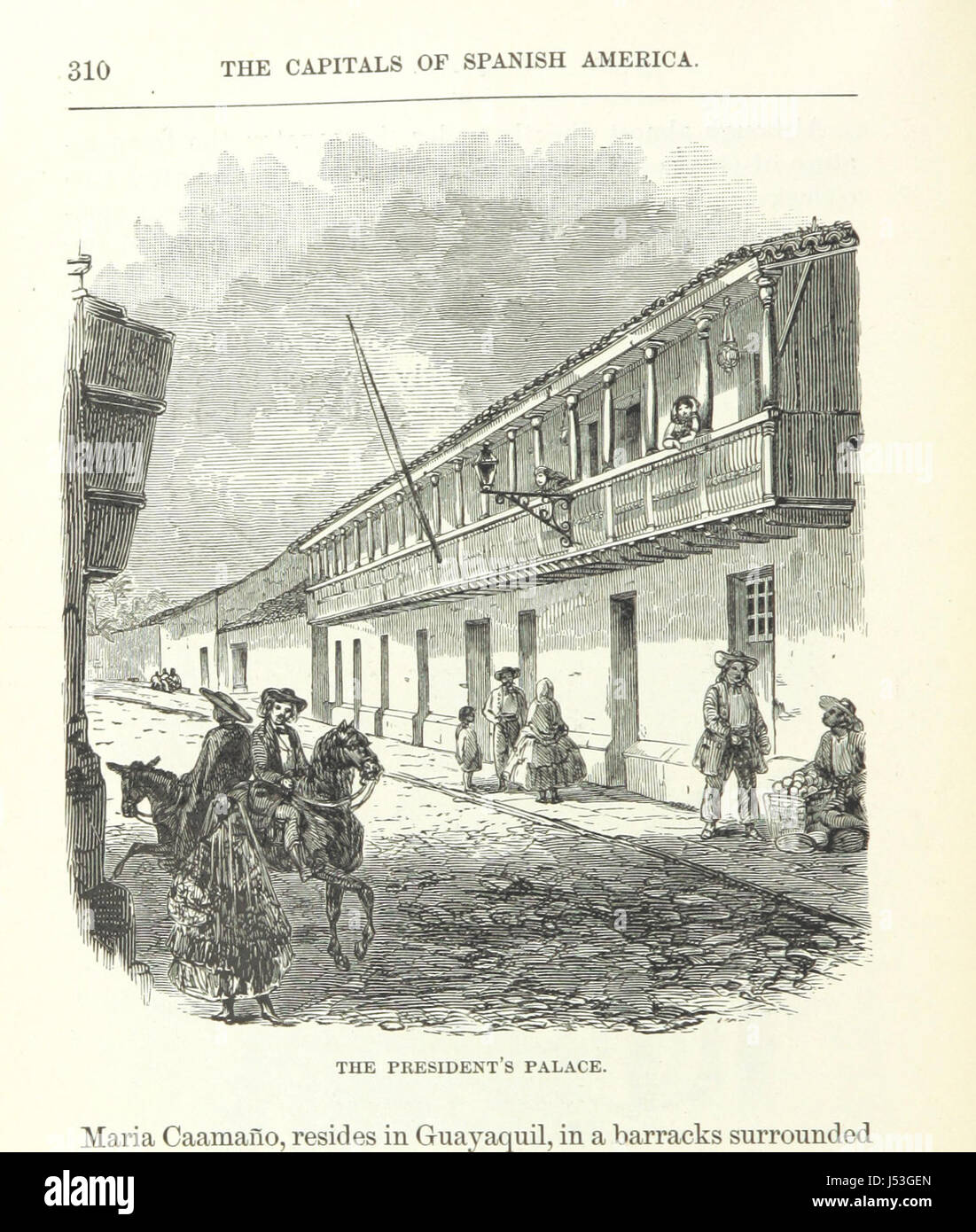 The Capitals of Spanish America ... Illustrated Stock Photo - Alamy