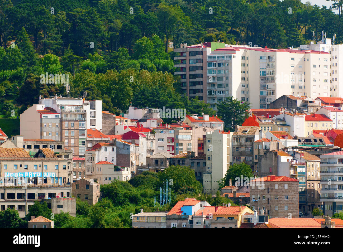 Vigo City in the province of Pontevedra, north-west Spain. Capital of ...