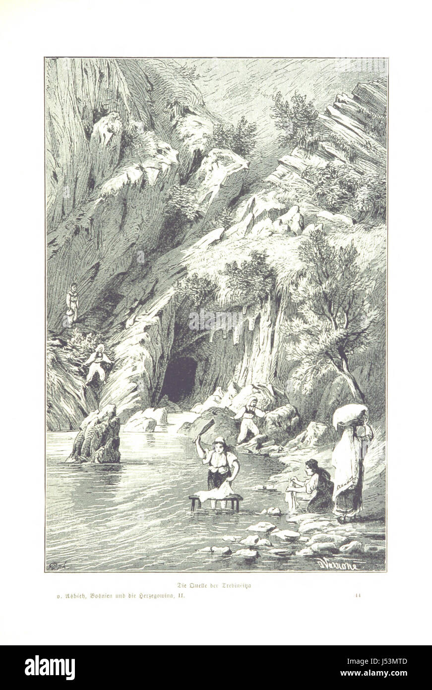 Bosnien und die Herzegowina. Reisebilder und Studien, etc Stock Photo ...