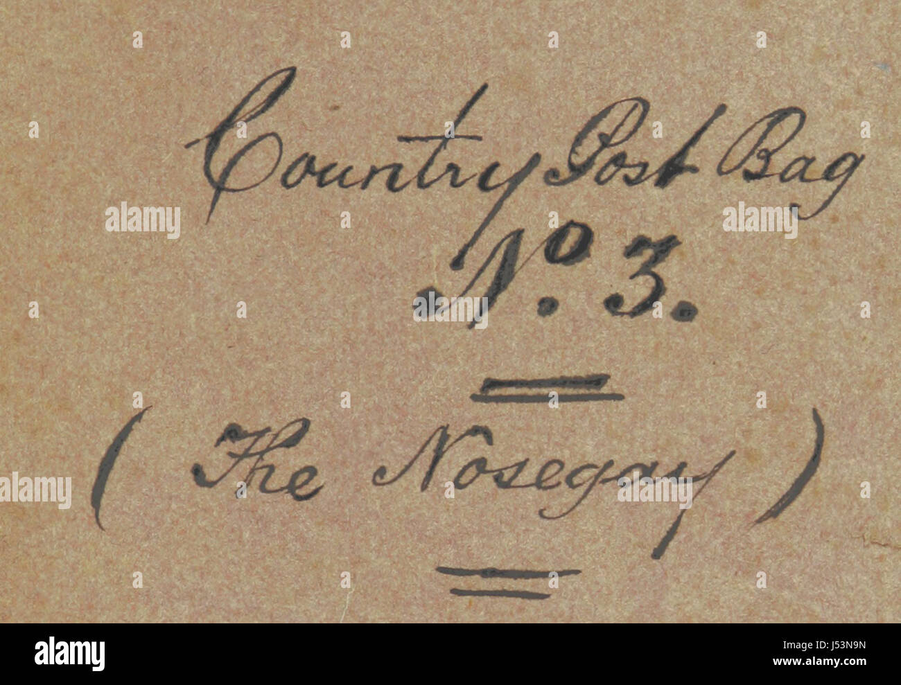 No. 1. (No. 2.) Being the first (second) letter of the Country Post Bag ...