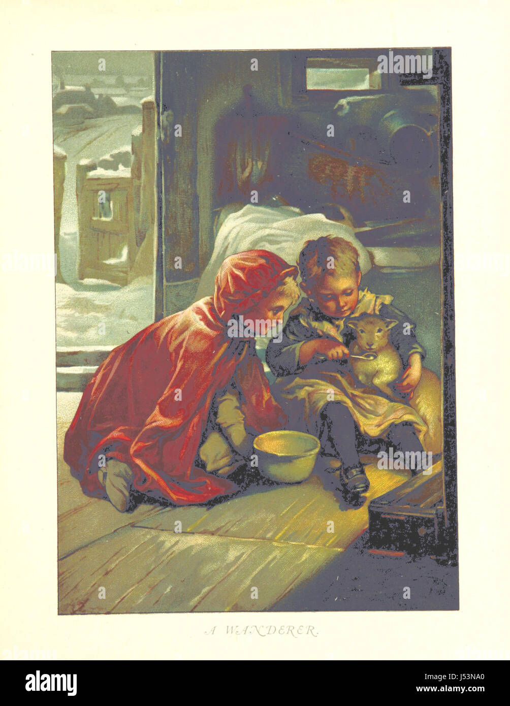 Old Father Christmas. Picture-Book Stock Photo - Alamy