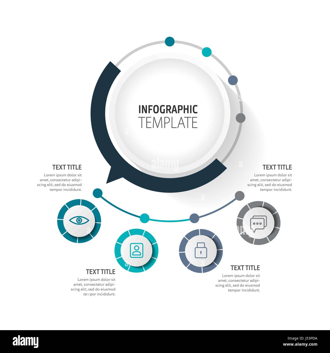 Business infographic concept - vector set of infographic elements in ...