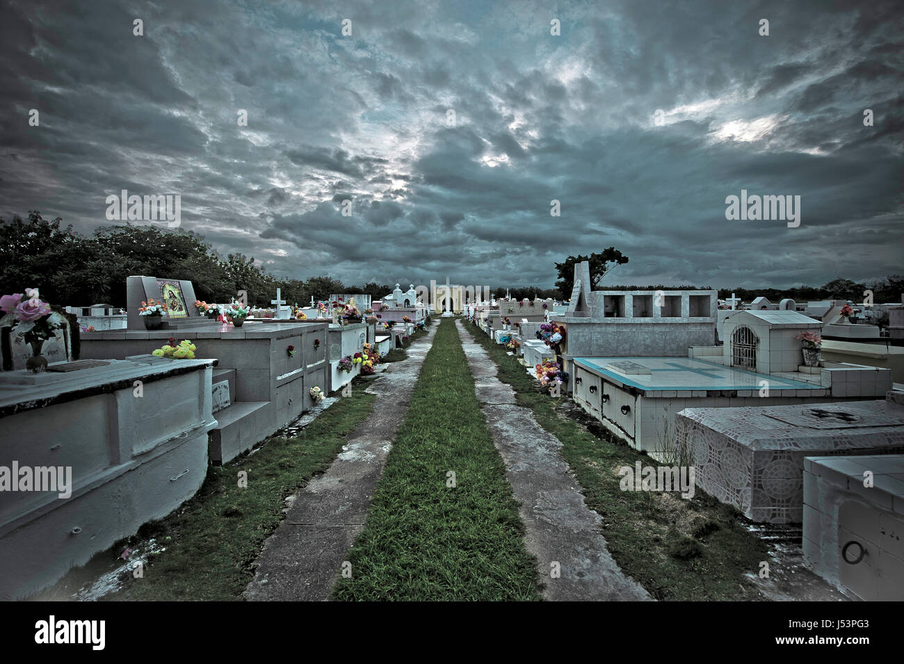 Cemetery near Rio Hato, Panama Stock Photo - Alamy