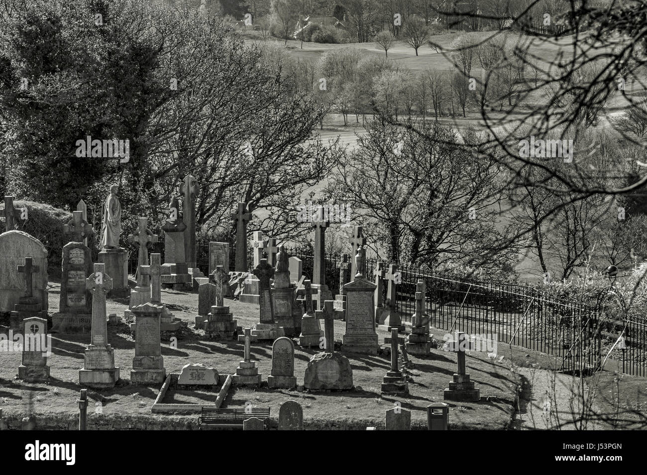 cemetery near Stirling Castle, Scotland Stock Photo - Alamy