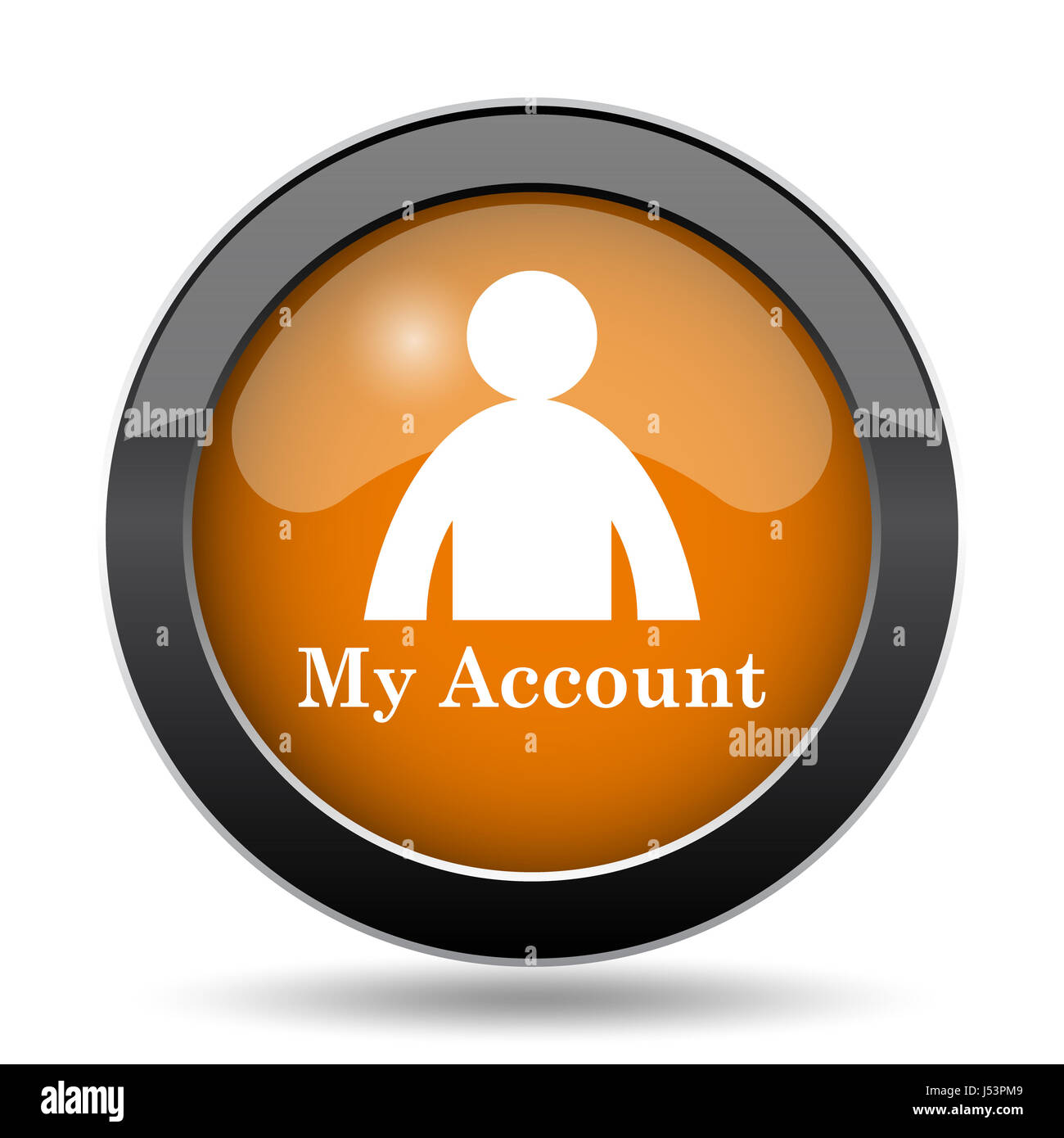 My account icon. My account website button on white background Stock ...