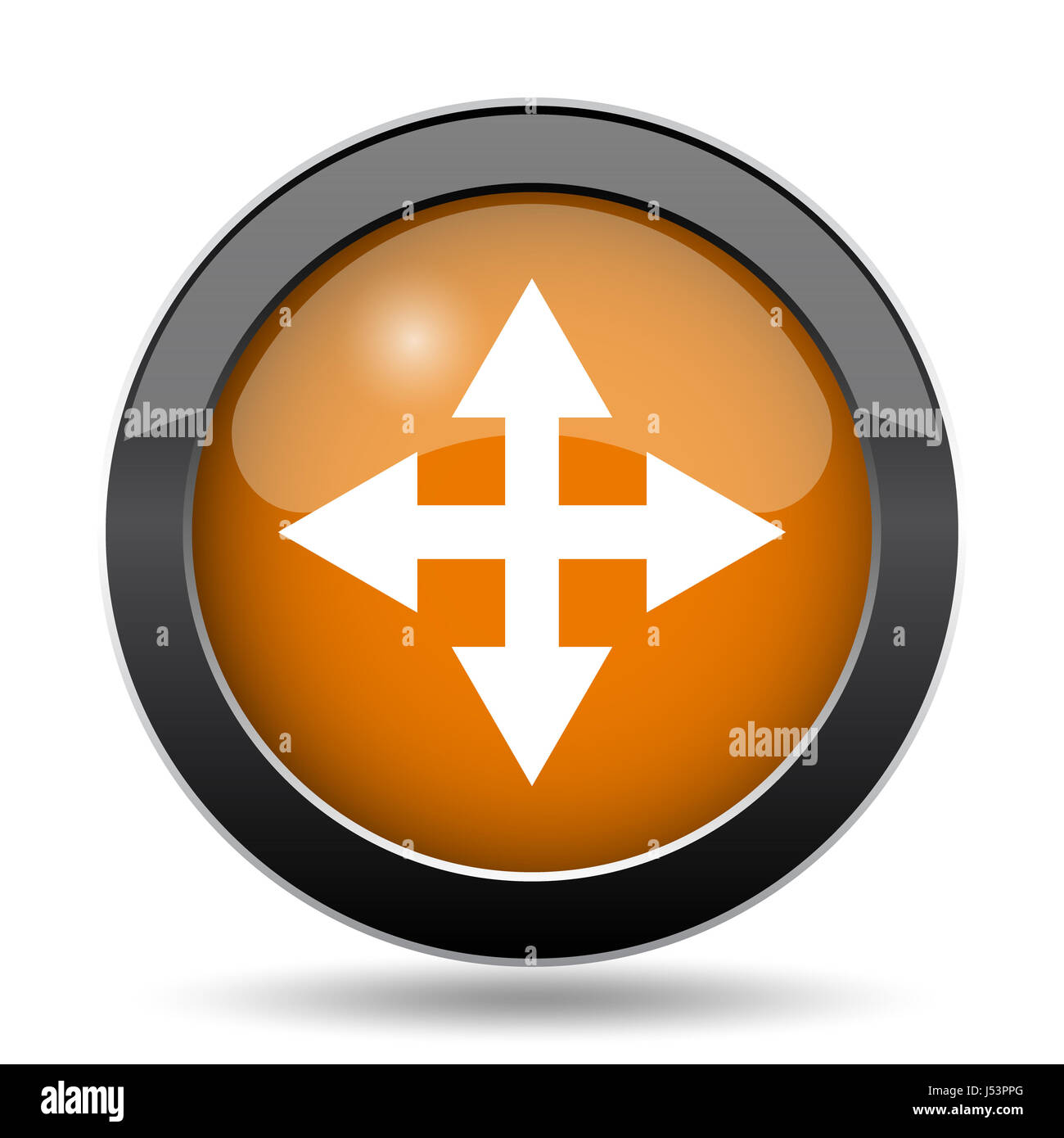 Full screen icon. Full screen website button on white background Stock ...