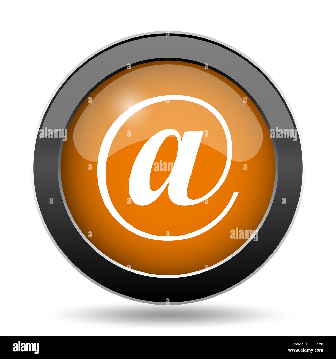 At icon. At website button on white background Stock Photo - Alamy