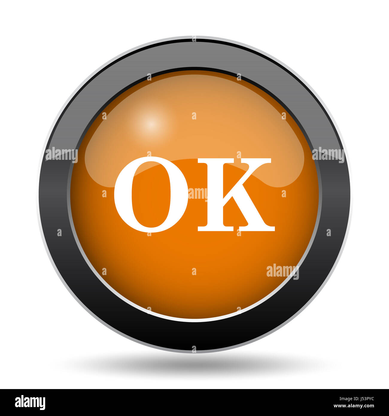 OK icon. OK website button on white background Stock Photo - Alamy