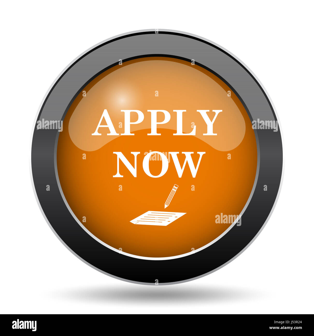 Apply now icon. Apply now website button on white background Stock ...