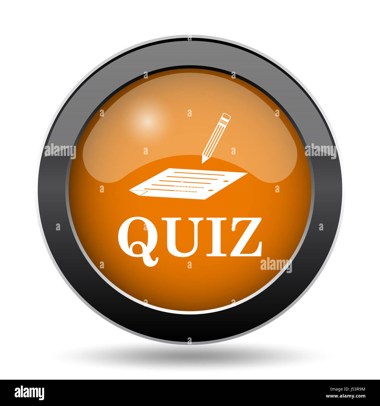 Quiz icon website button Cut Out Stock Images & Pictures - Alamy
