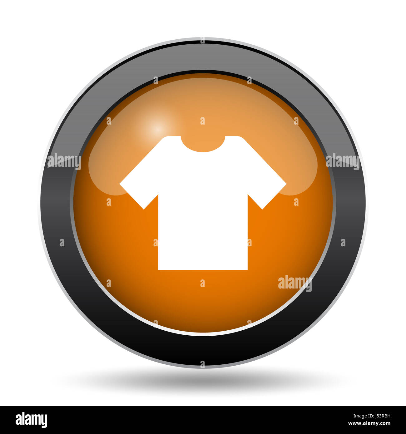T-short icon. T-short website button on white background Stock Photo ...