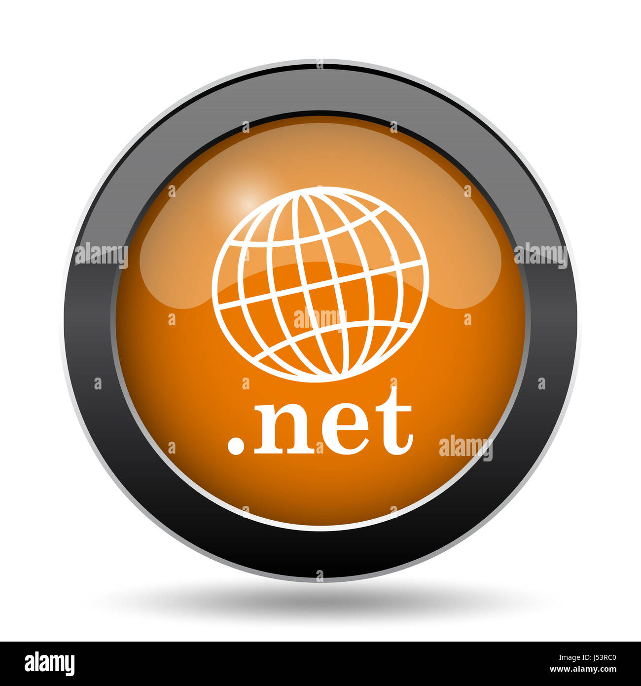 .net icon. .net website button on white background Stock Photo - Alamy