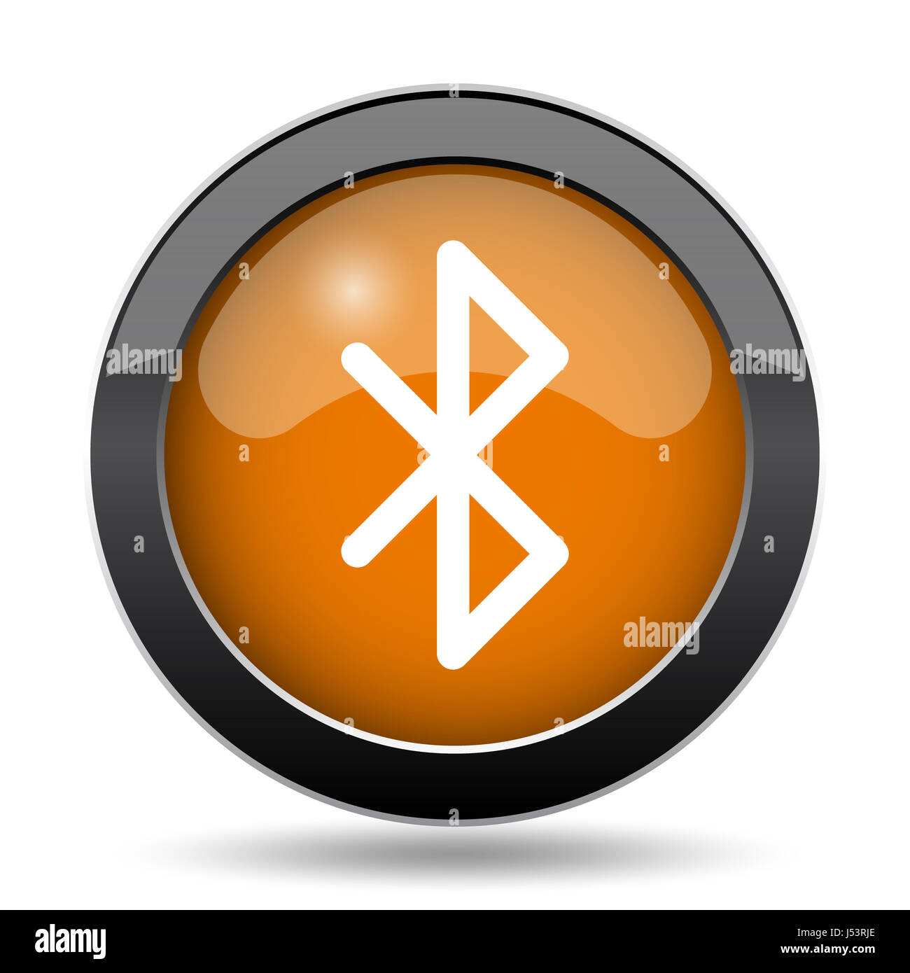 Bluetooth icon. Bluetooth website button on white background Stock ...