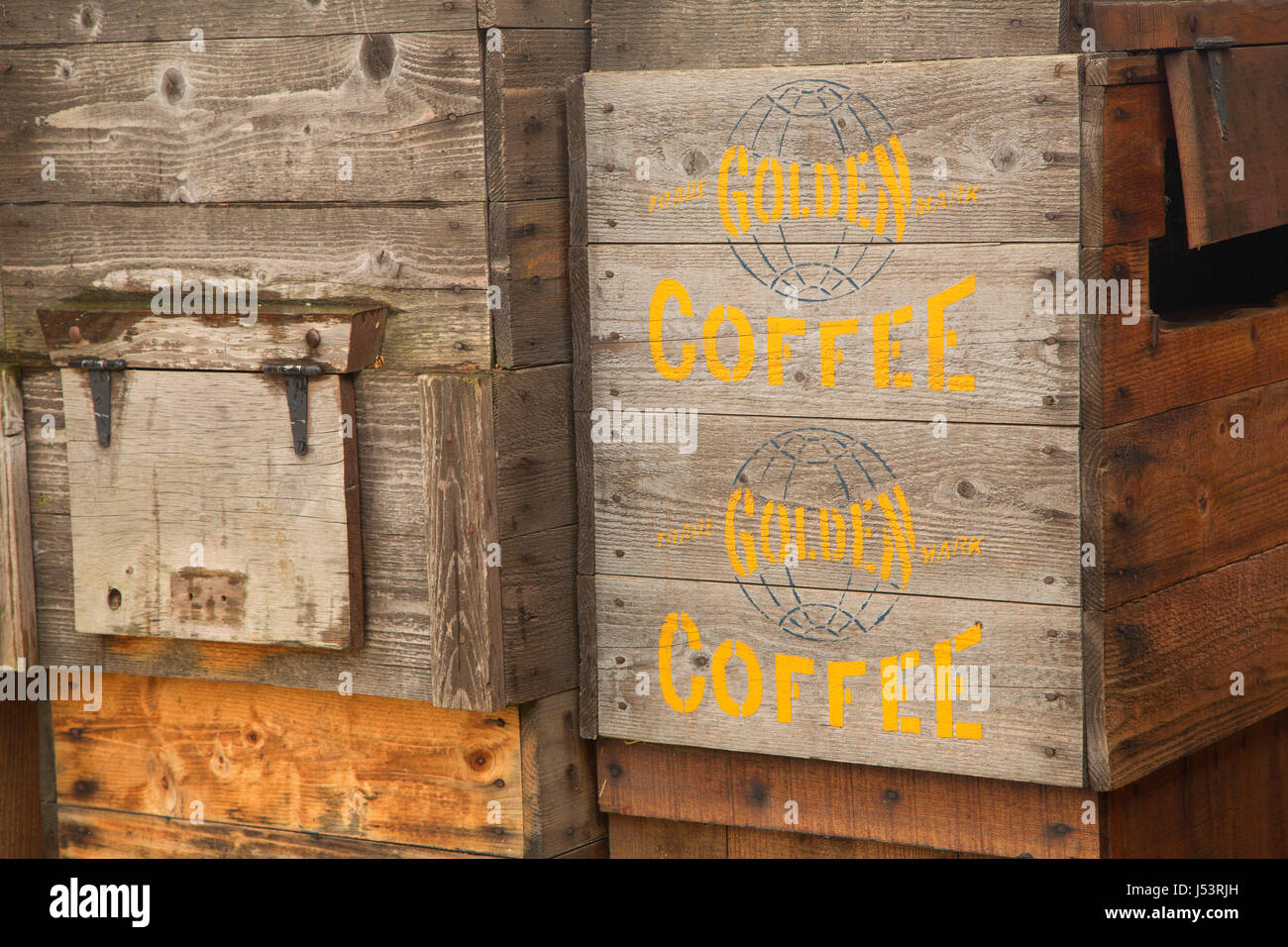 Coffee crate, Old Sacramento State Historic Park, Sacramento ...